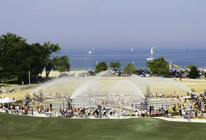 Whirlpool Compass Fountain | St. Joseph Michigan